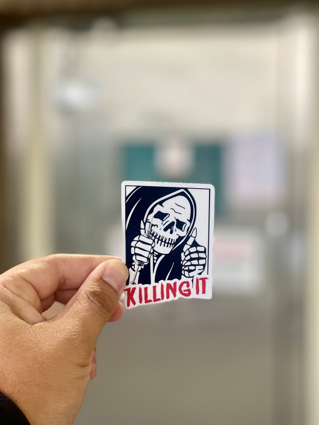 Killing It / Euthanasia Dark Humor / Funny Stickers / Shelter Work Life ...