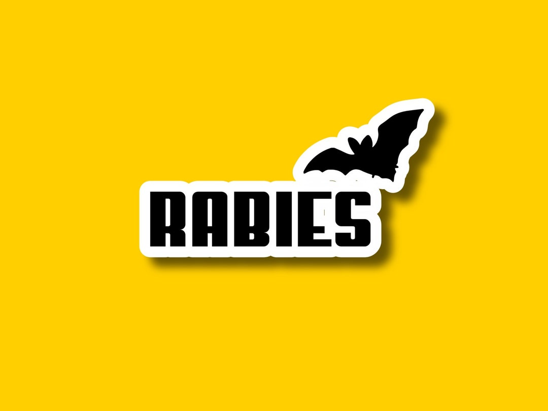 Rabies Bat/ Funny Rabies Sticker - Etsy