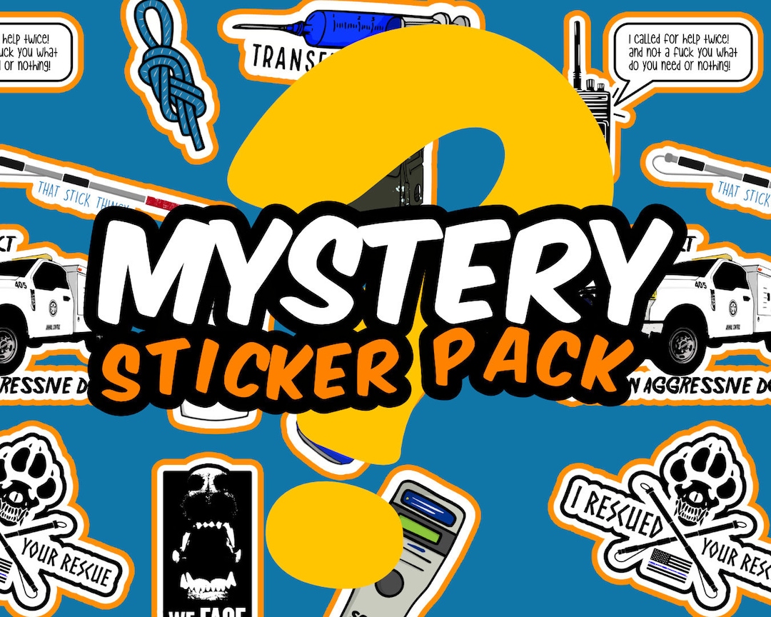 Mystery Sticker Pack Total of 24 Stickers. - Etsy