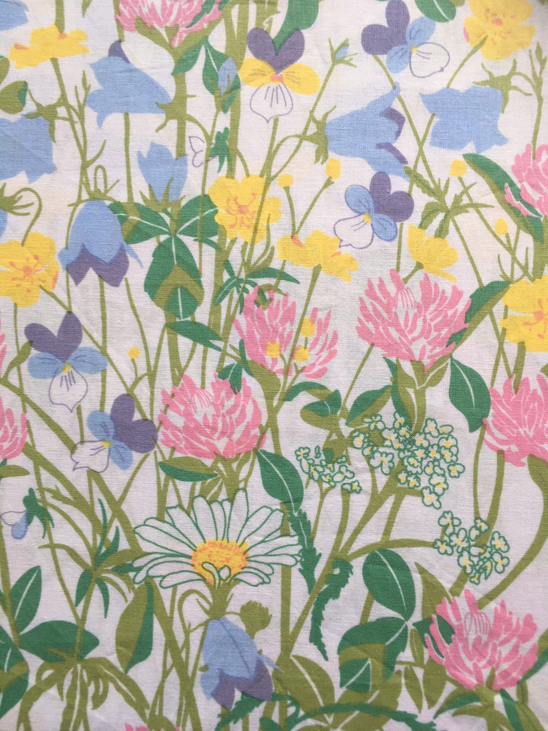 Very Pretty Swedish Retro 70’s Fabric - Etsy