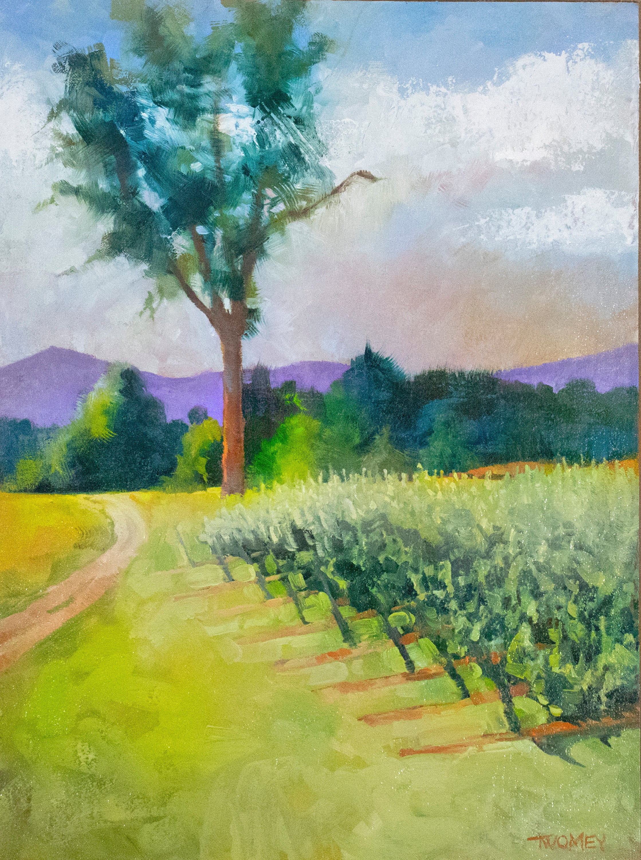 Vineyard Painting Abstract