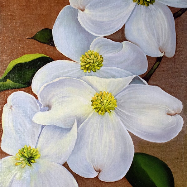 Dogwood Painting - Etsy