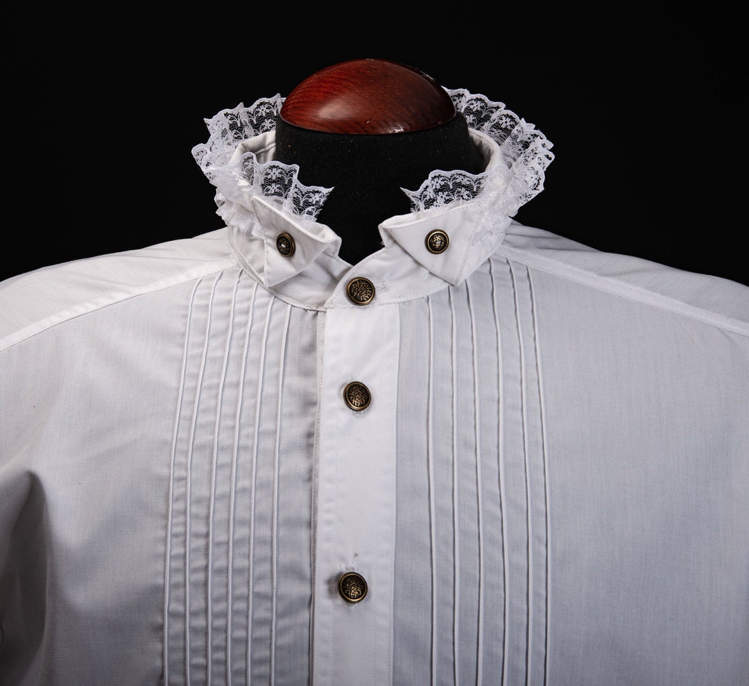 Victorian Gothic Shirt for Steampunk Gatherings, Themed Weddings, for ...