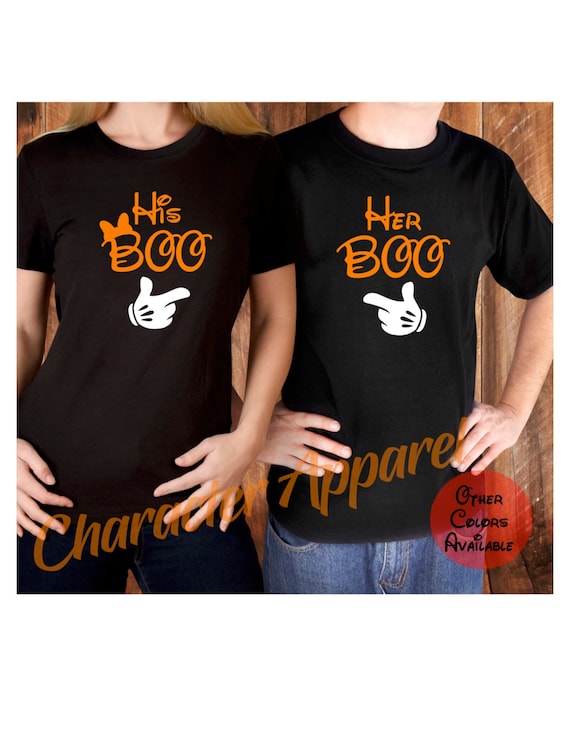His boo her boo shirt Couples Disney Halloween shirts | Etsy