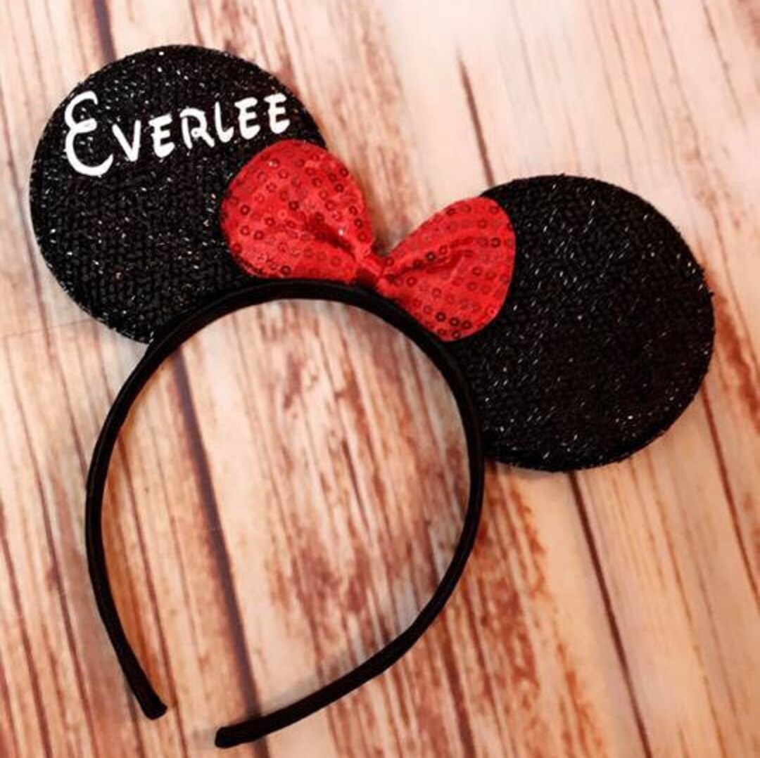BULK Personalized Mickey Minnie Ears, Custom Mickey Ears, Minnie Ears ...