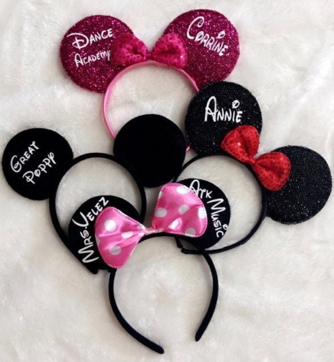 Personalized Mickey or Minnie Ears Custom Mickey Ears - Etsy