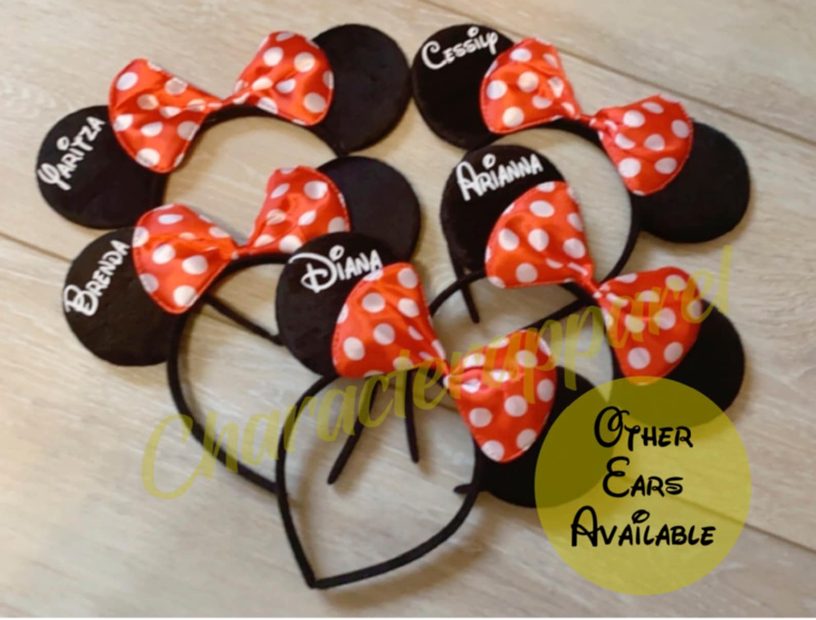 Personalized Mickey or Minnie Ears Custom Mickey Ears - Etsy