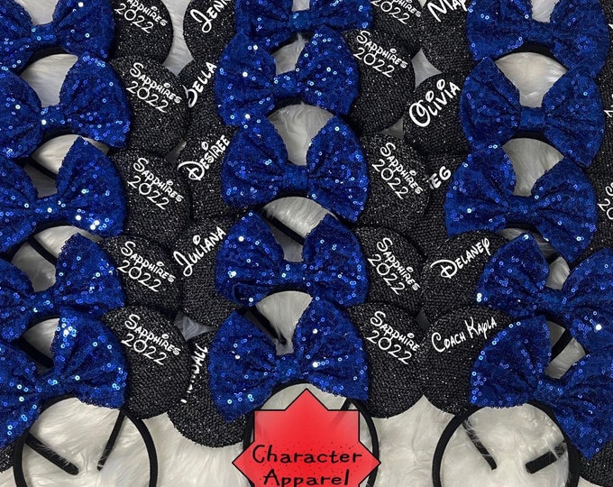 Disney Cheer Summit 2024 Mickey & Minnie Personalized Disney Ears - Etsy