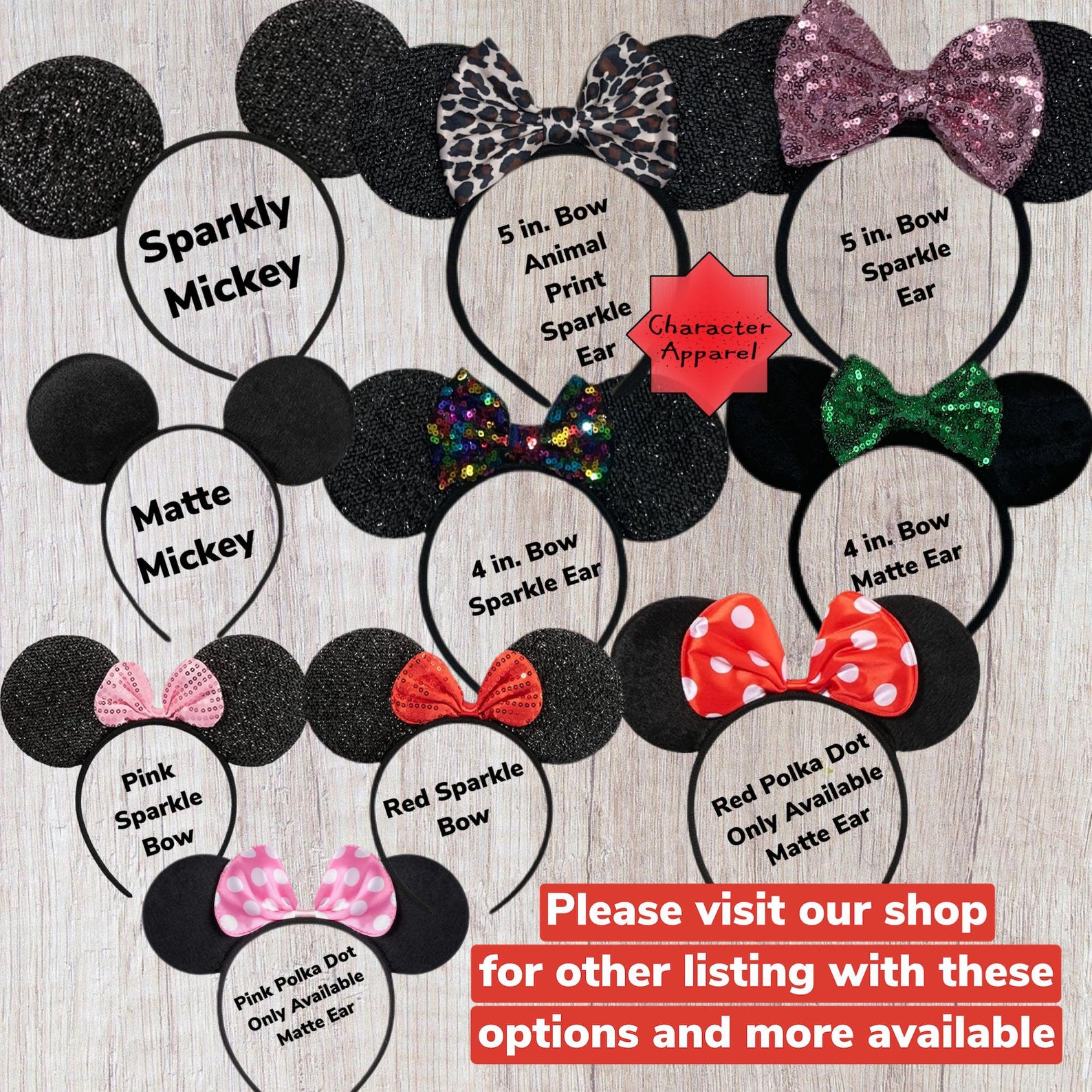 Personalized Mickey or Minnie Ears Custom Mickey Ears - Etsy