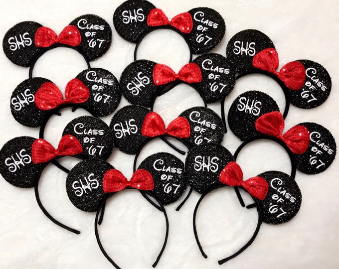 Personalized Mickey or Minnie Ears Custom Mickey Ears - Etsy