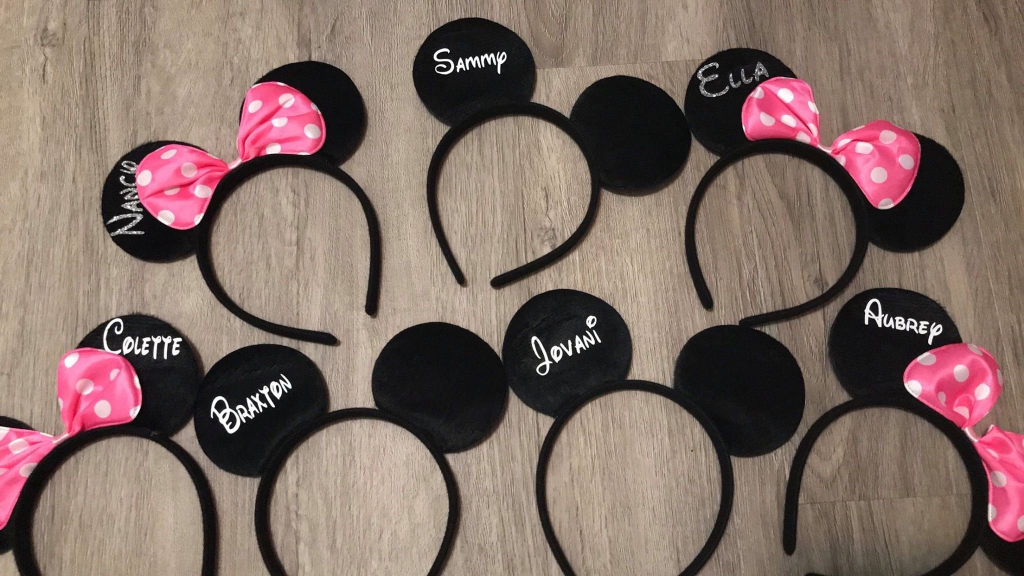 Personalized Mickey or Minnie Ears Custom Mickey Ears - Etsy