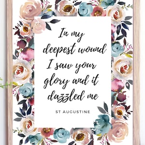 St Augustine of Hippo Quote Printable- Catholic Saint Quotes Print ...