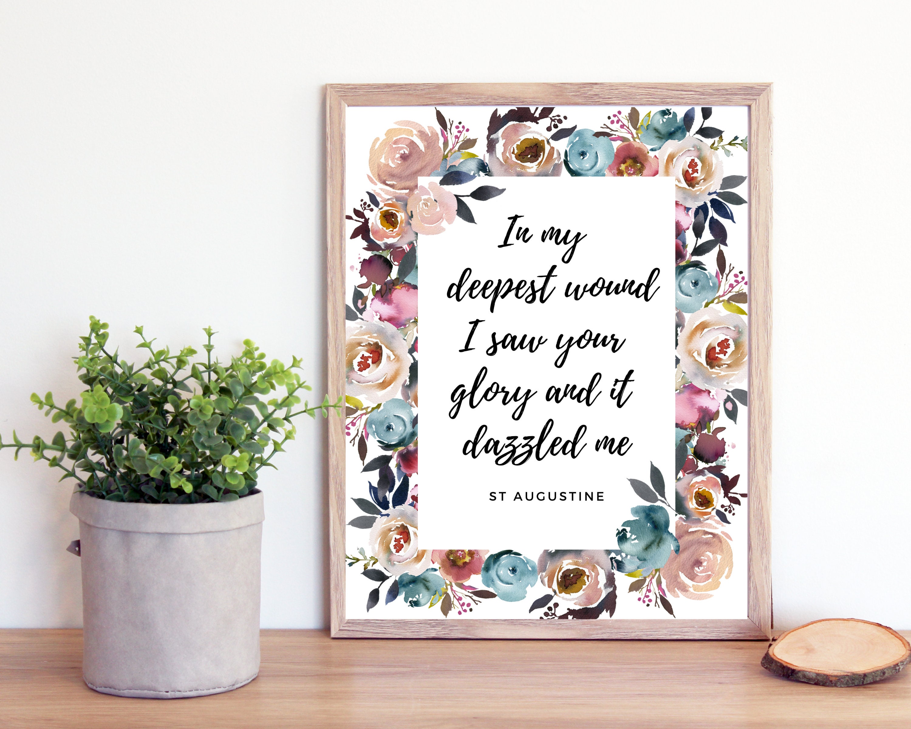 St Augustine of Hippo Quote Printable- Catholic Saint Quotes Print ...