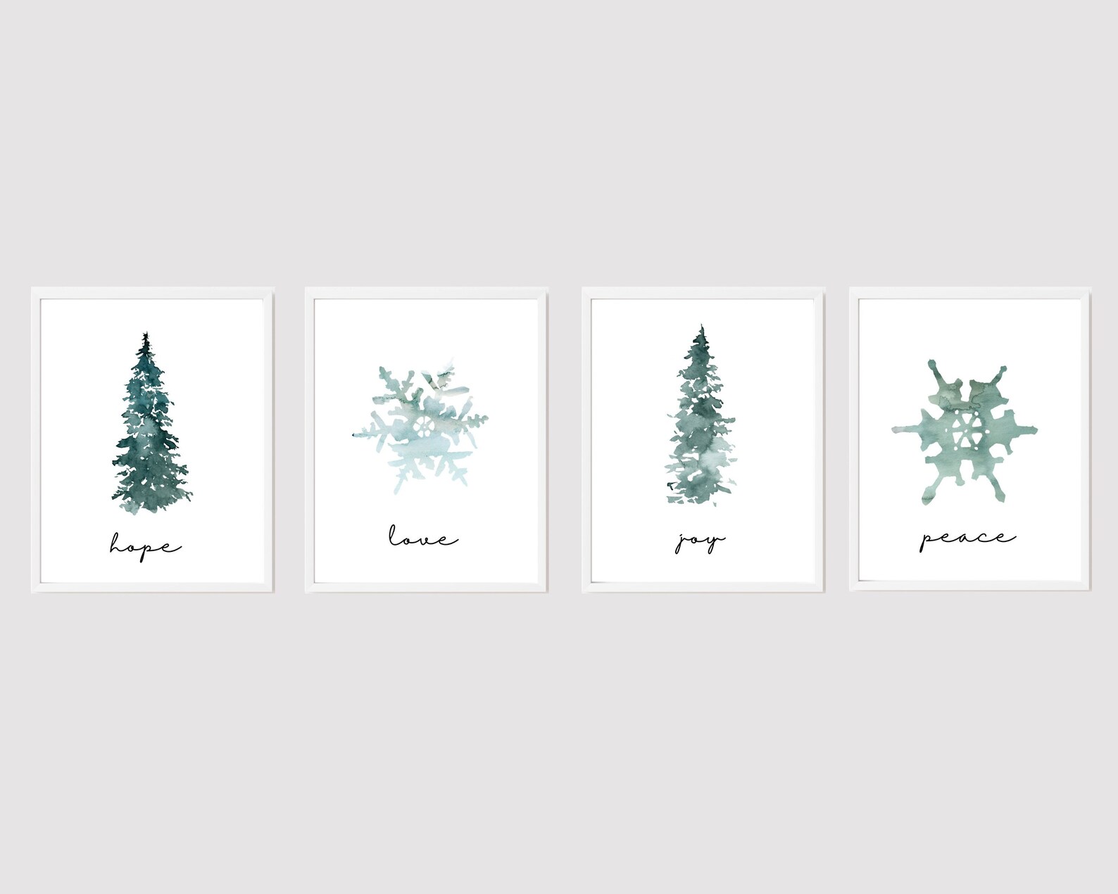 Advent Printable Hope Love Joy Peace Print Advent Digital - Etsy