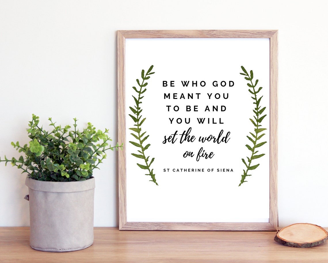 St Catherine of Siena Quote Printable Catholic Saint Quotes - Etsy
