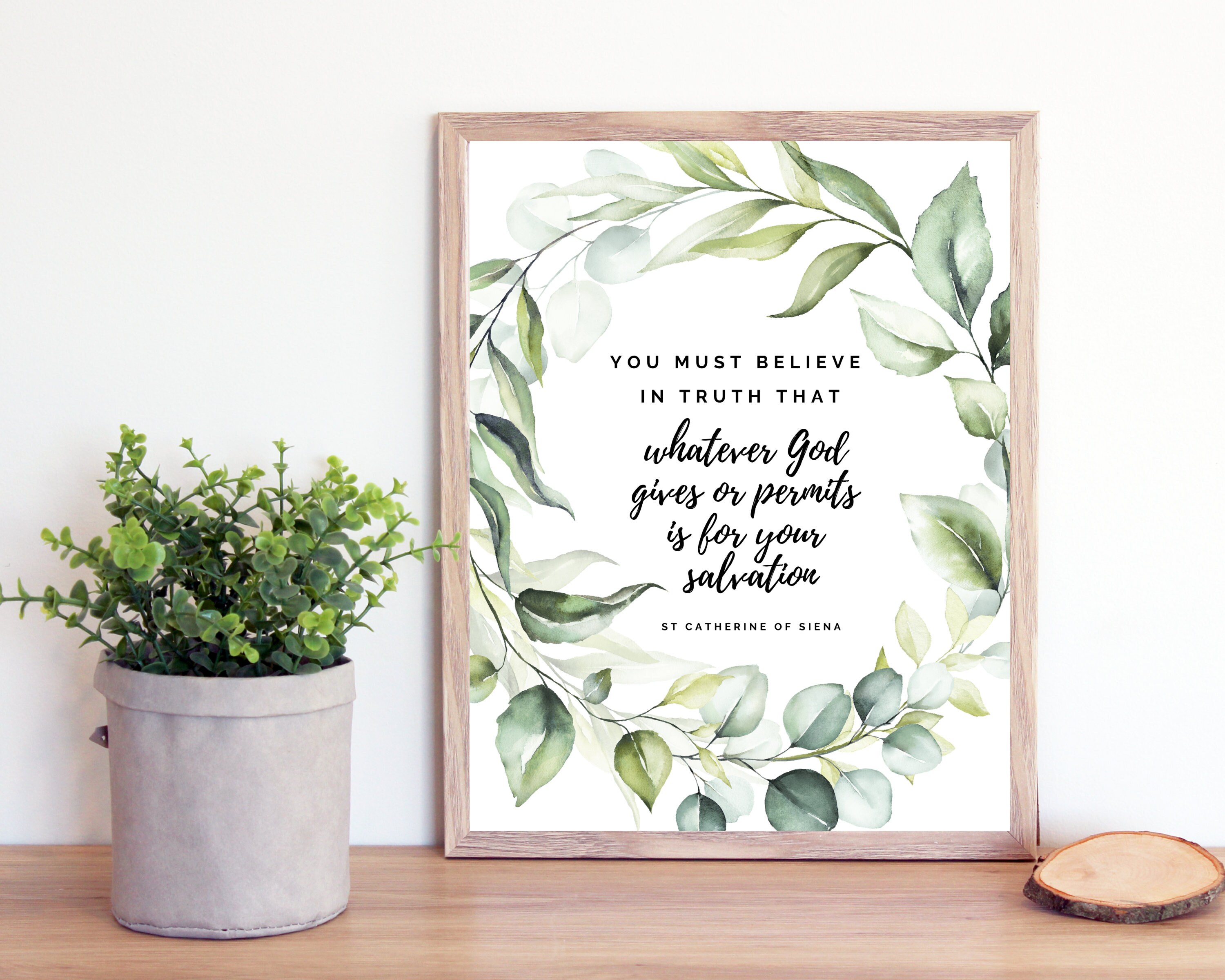 St Catherine of Siena Quote Printable Catholic Saint Quotes | Etsy