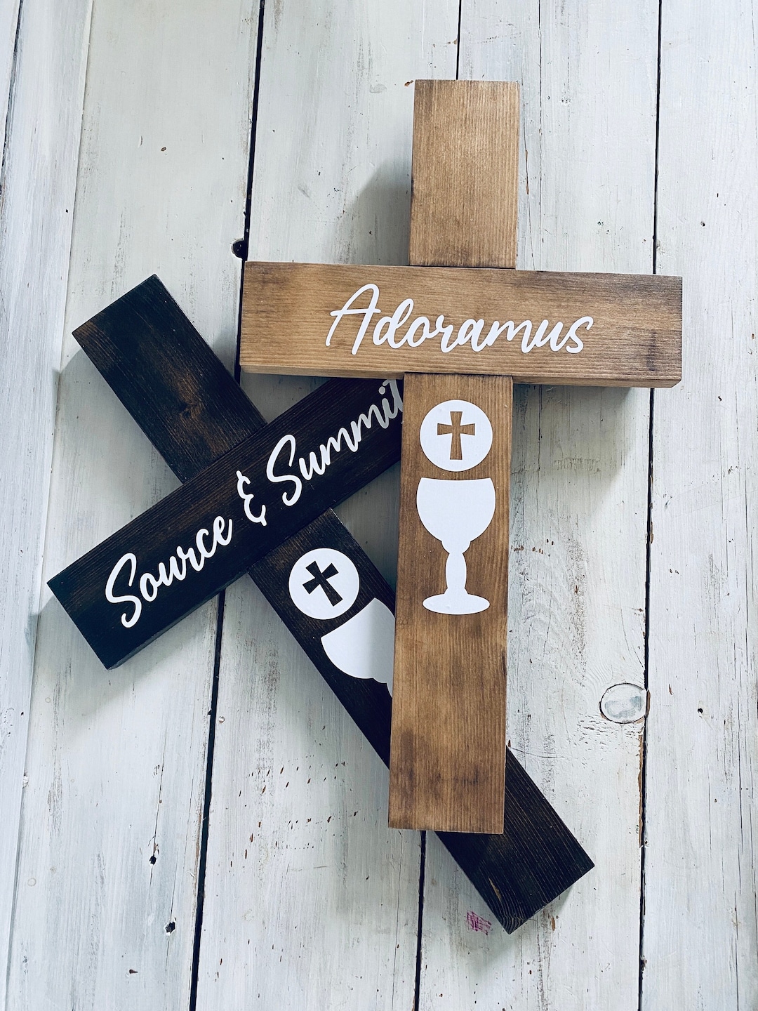 Source & Summit Cross We Adore Thee Cross Adaramus Wood Cross- First ...