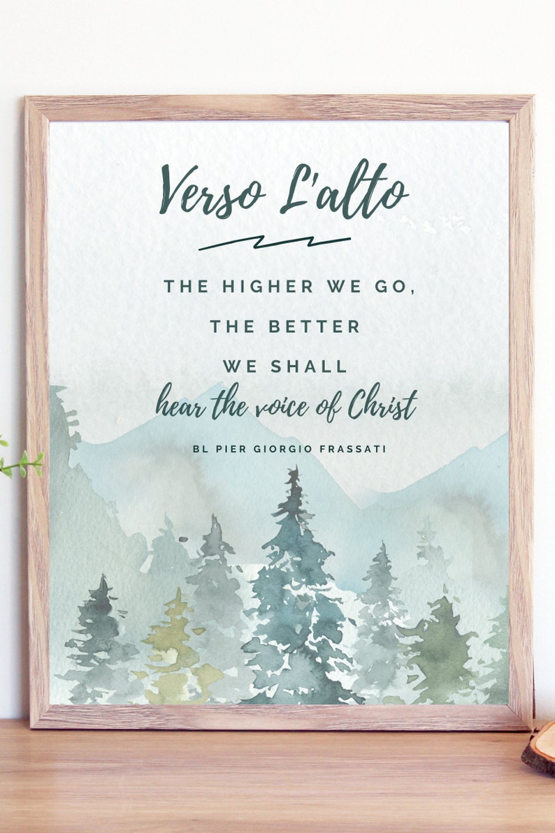 Blessed Pier Giorgio Frassati Quote Printable Verso - Etsy
