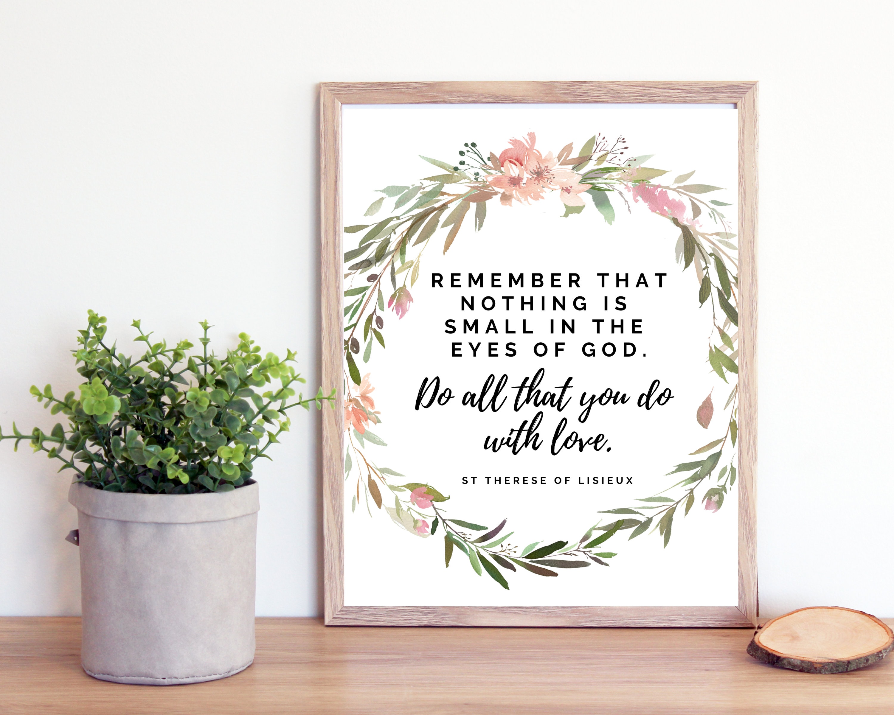 St Therese of Lisieux Quote Printable Catholic Saint Quotes Print- Do ...