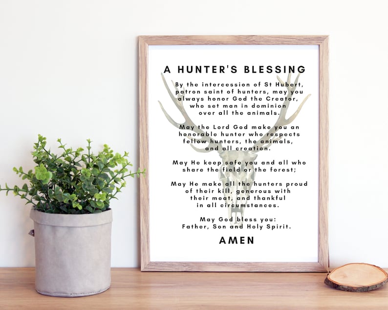 A Hunter's Blessing- St Hubert- Hunting Prayer- Catholic Hunter ...