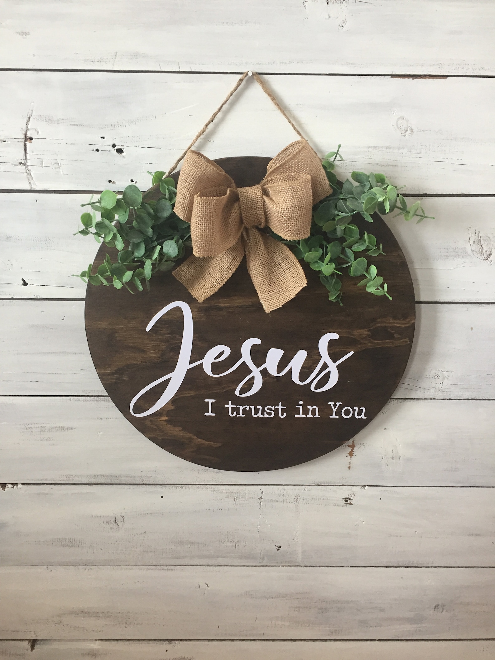 Jesus I Trust in You Catholic Door Hanger Door Sign Divine - Etsy