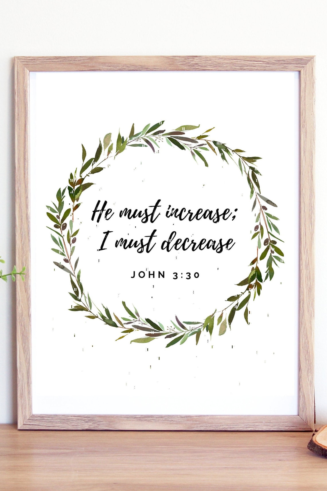 John 3:30 Printable Print He Must Increase I Must Decrease | Etsy