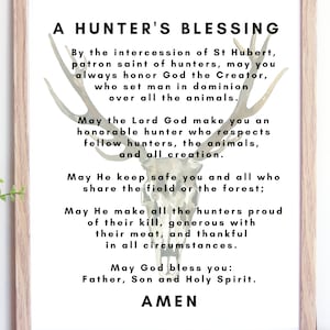 A Hunter's Blessing- St Hubert- Hunting Prayer- Catholic Hunter ...