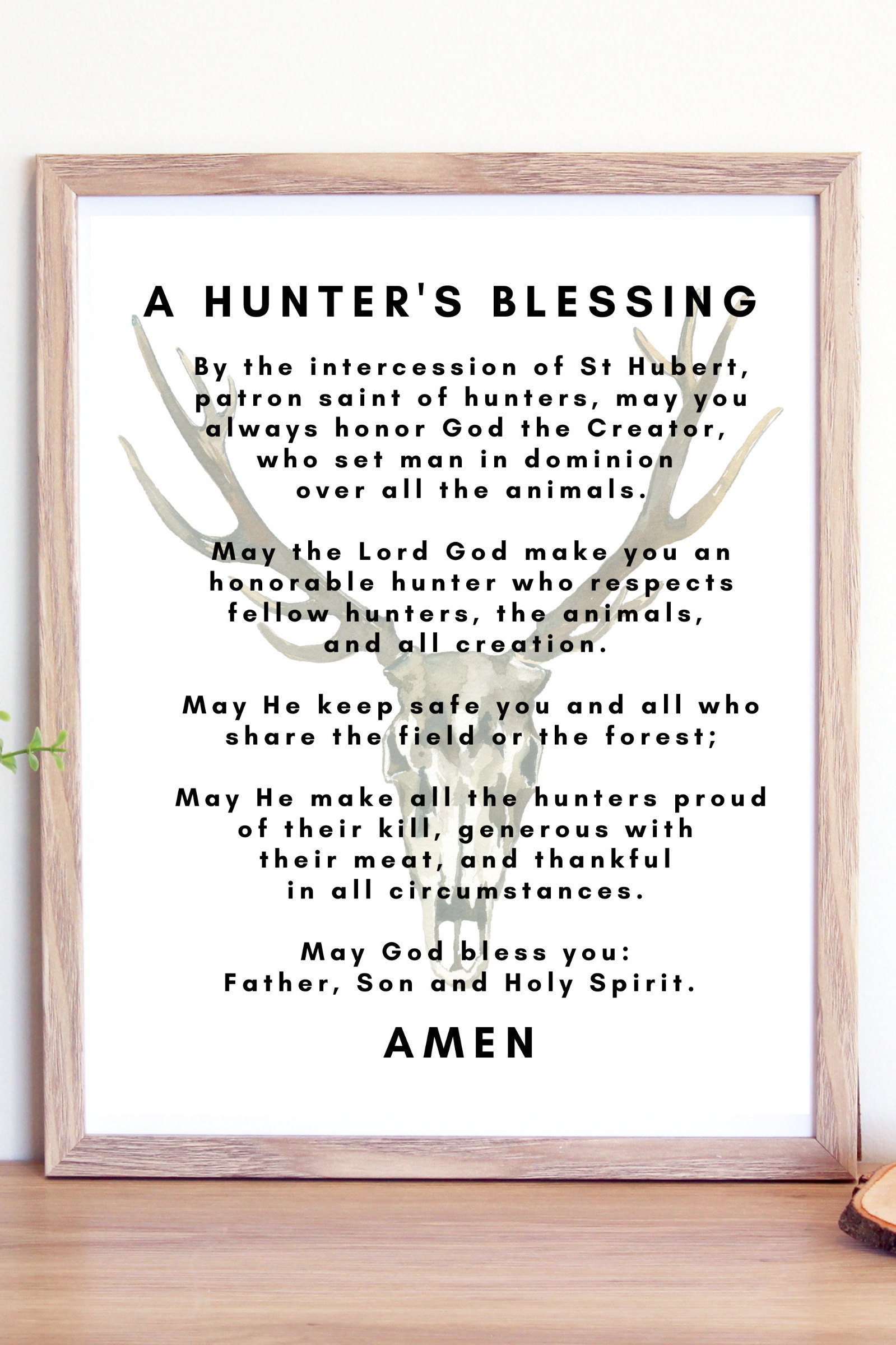A Hunter's Blessing- St Hubert- Hunting Prayer- Catholic Hunter ...