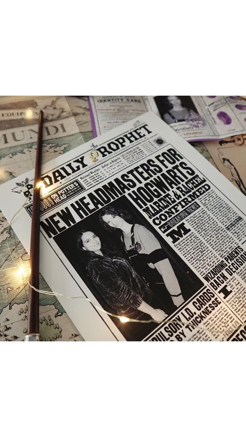 YOUR Daily Prophet/ YOUR First Page of Daily Prophet - Etsy