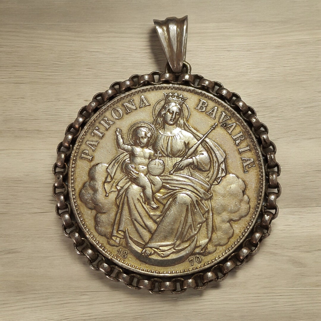 Maria Theresa Bavarian Thaler 1870 Handcrafted in to a Pendant ...