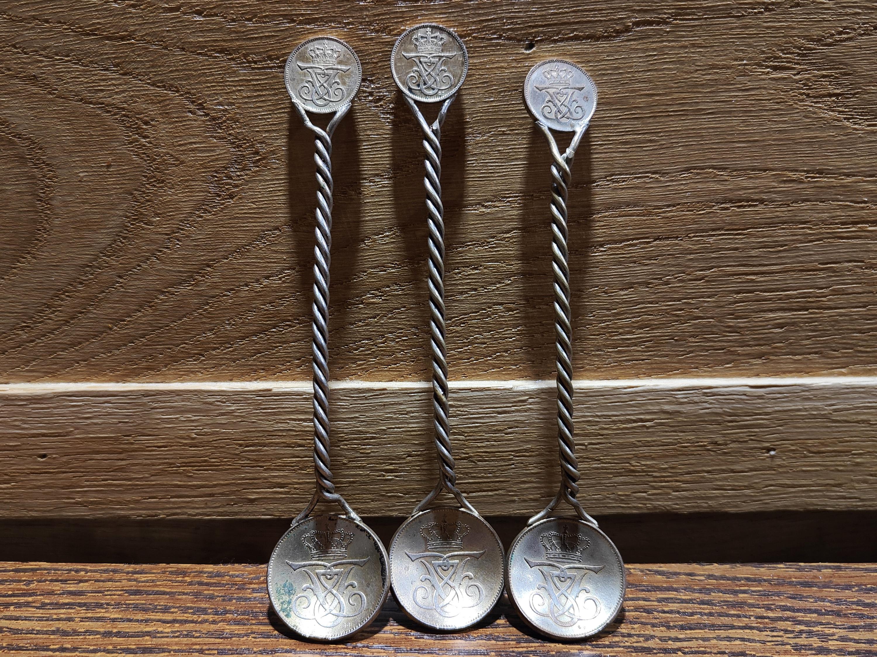 Danish Rare Antique Collectible Spoon Set - Handcrafted From Danish ...
