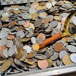 Old Exotic World Coins Bulk Lot World Money From a Big Pile, Various ...