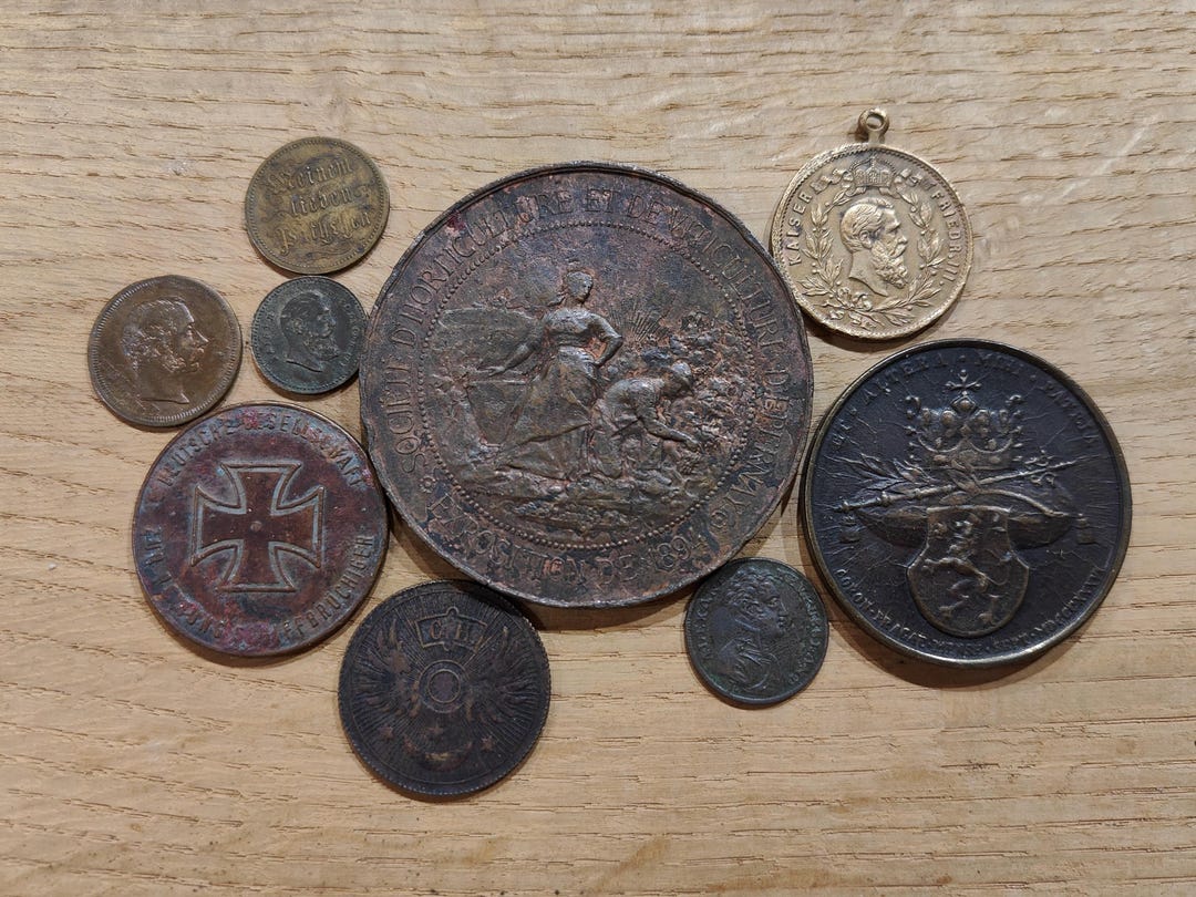 Antique Medal Collection Lot Various Medals Featuring Iron Cross, Large ...