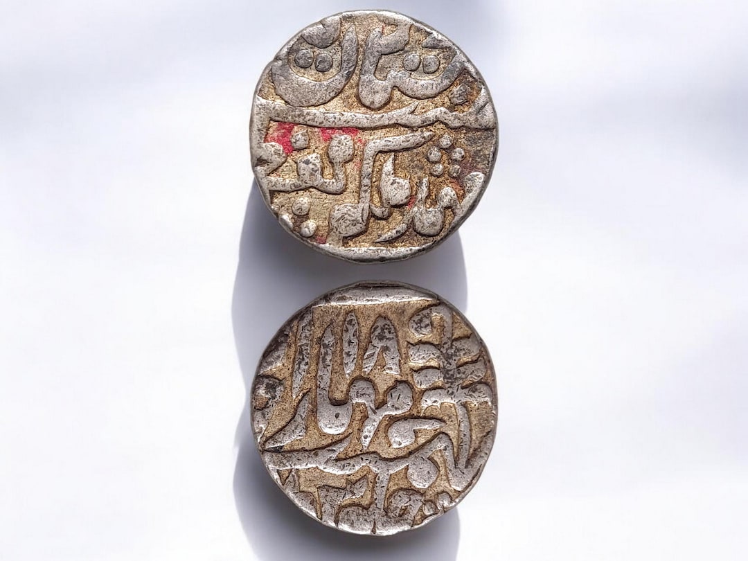 Old Indian Silver Coin Jaipur 1 Rupee 1881 Rare Collectible Historical ...