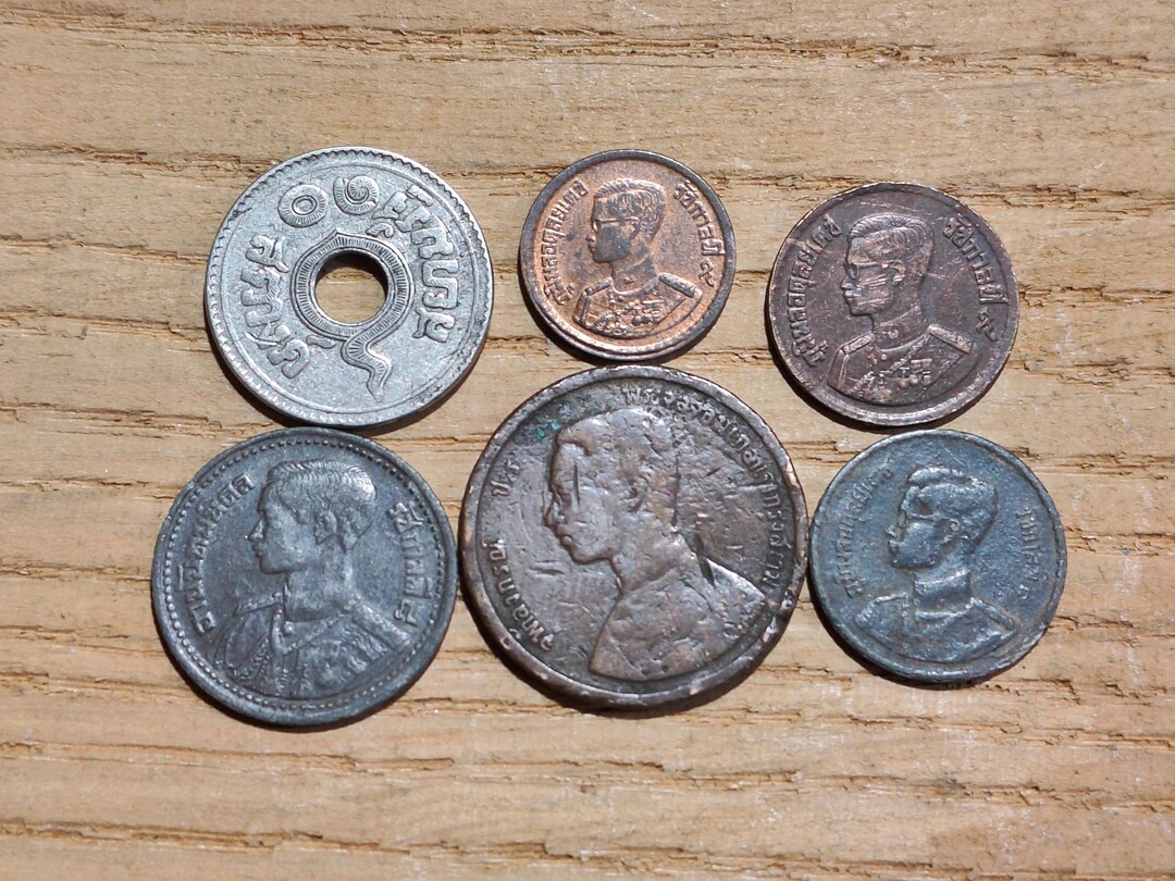 Antique Thai Coins Collection 1900s-1950s Rare Antique Thailand Baht ...