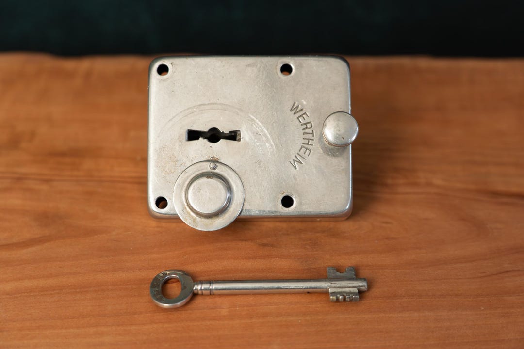 Vintage Wertheim Door Lock: Heavy Metal Garden Decor - Etsy