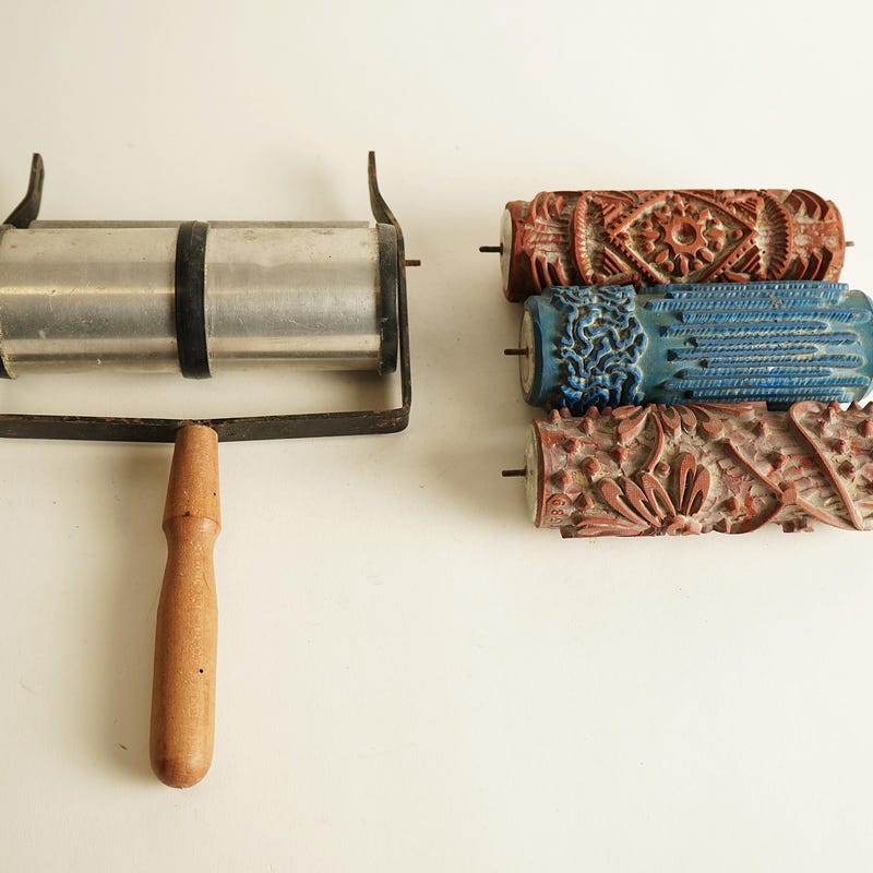 Paint Roller With Pattern - Etsy