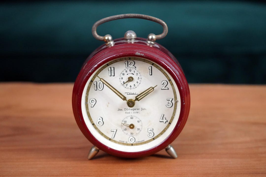 Vintage Diehl Desk Clock / Mechanical Clock / Table Clock / Office ...