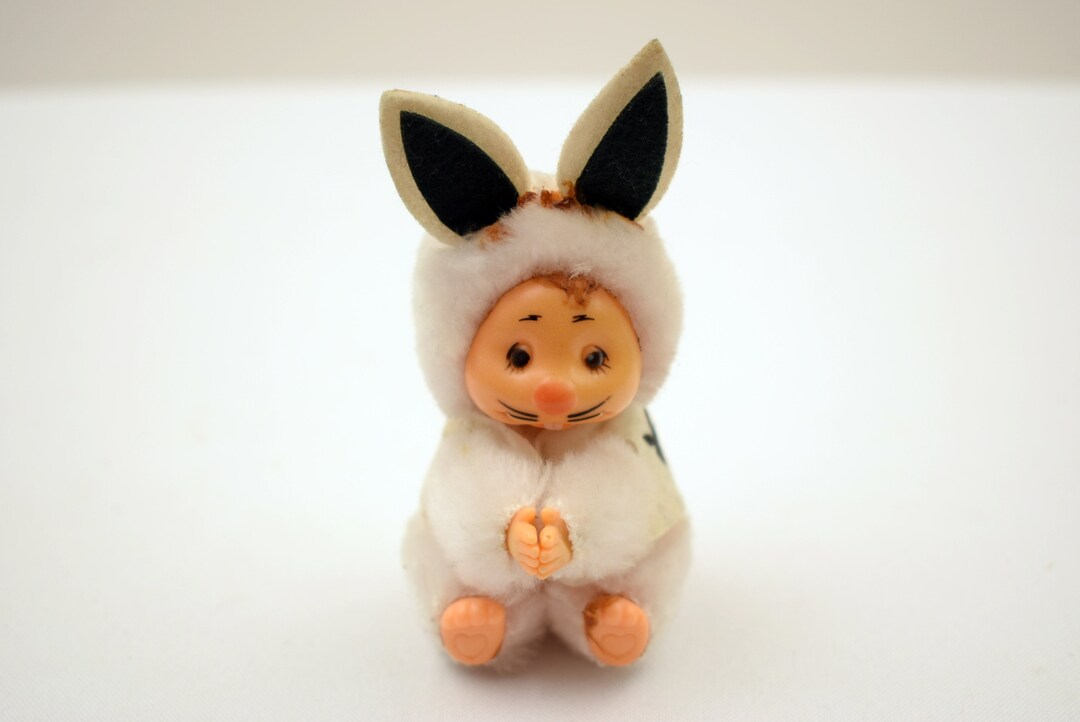 Vintage Rabbit Clips / 80s Plush Doll / Plush Clamp Mini Toy - Etsy