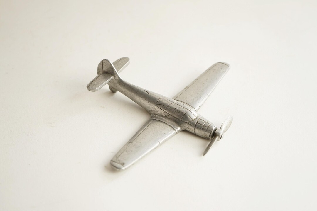 Mid Century Aluminium Model Plane / Vintage Aircraft / Airplane / Plane ...