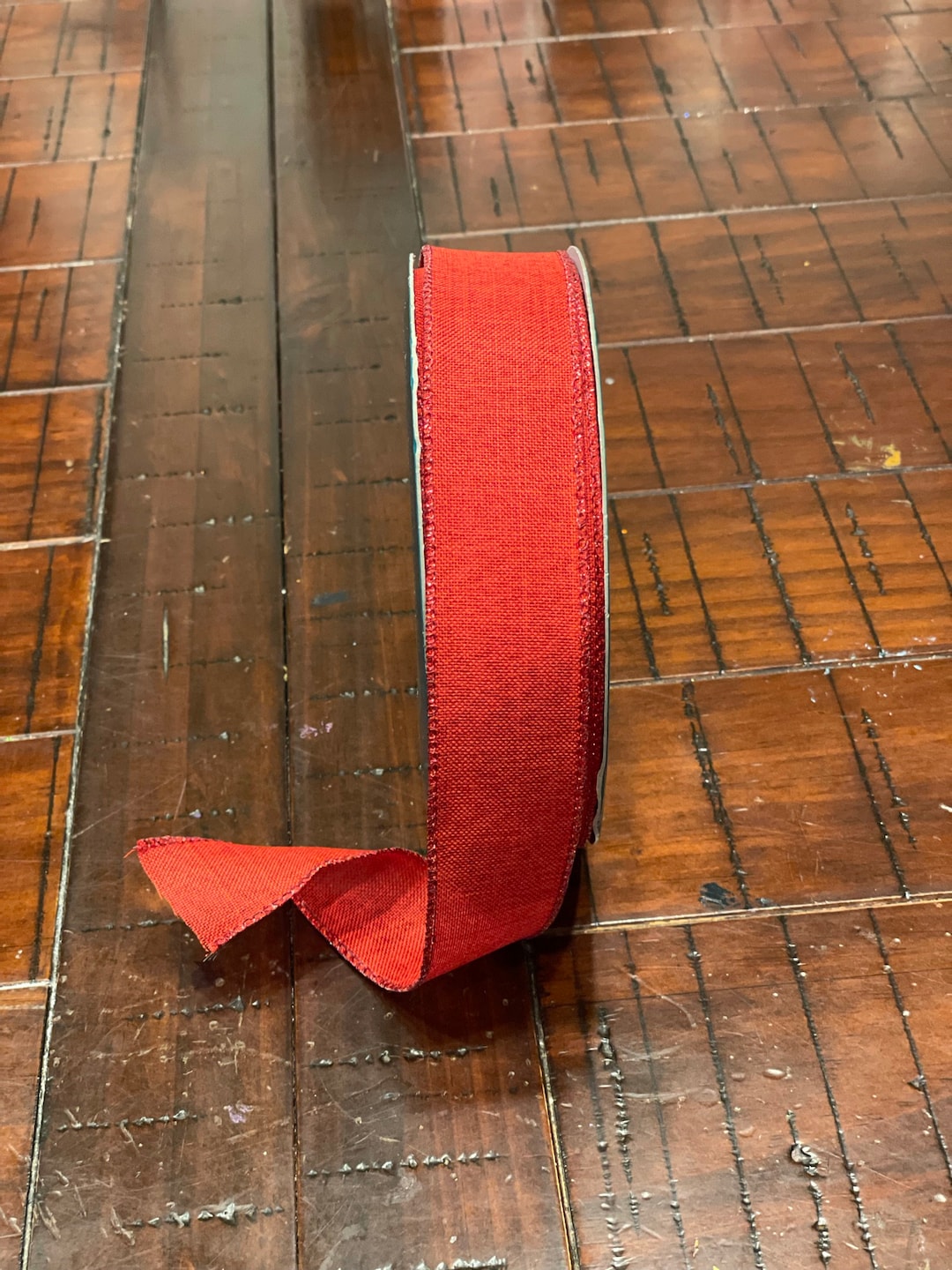 Solid Red Wired Ribbon 1.5" - Etsy