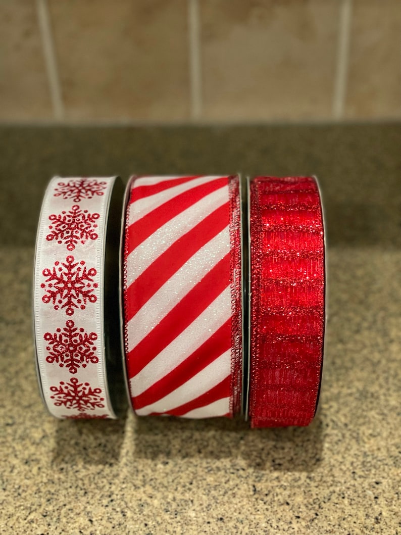 Wired Christmas Ribbon Bundle - Etsy