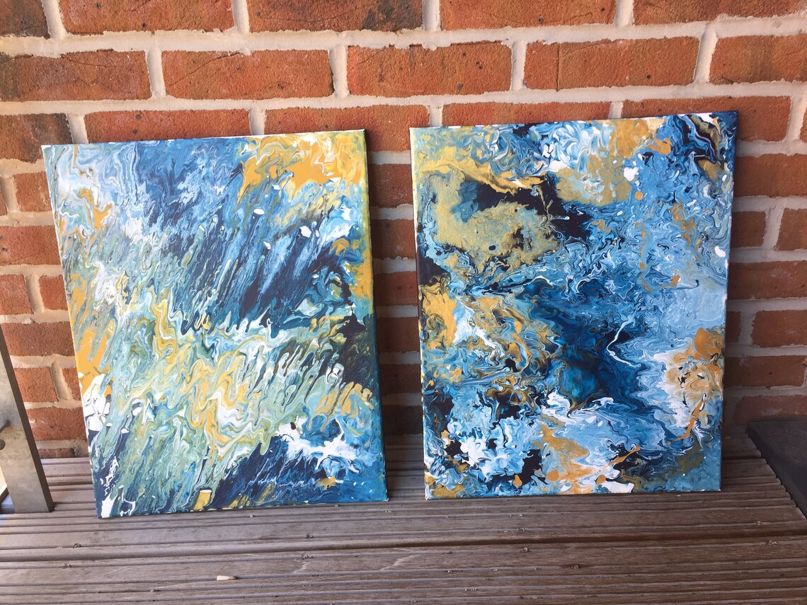 SOLD Marble Effect Pour Painting Canvas 16x20 Etsy sold-marble-effect-pour-painting-canvas-16x20-etsy
