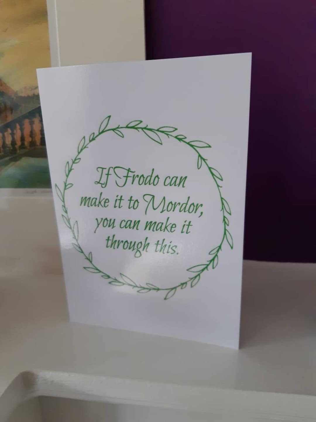 Lord of the Rings Frodo Card - Etsy