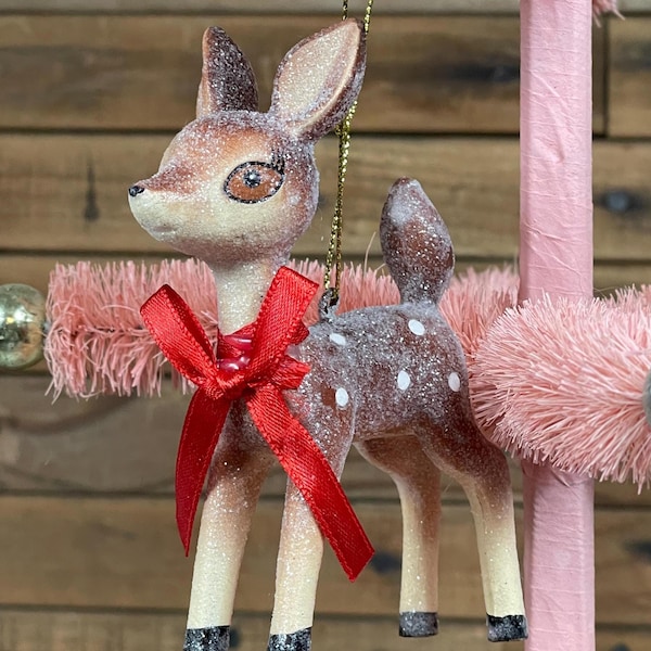 Antique Reindeer Ornament - Etsy Australia
