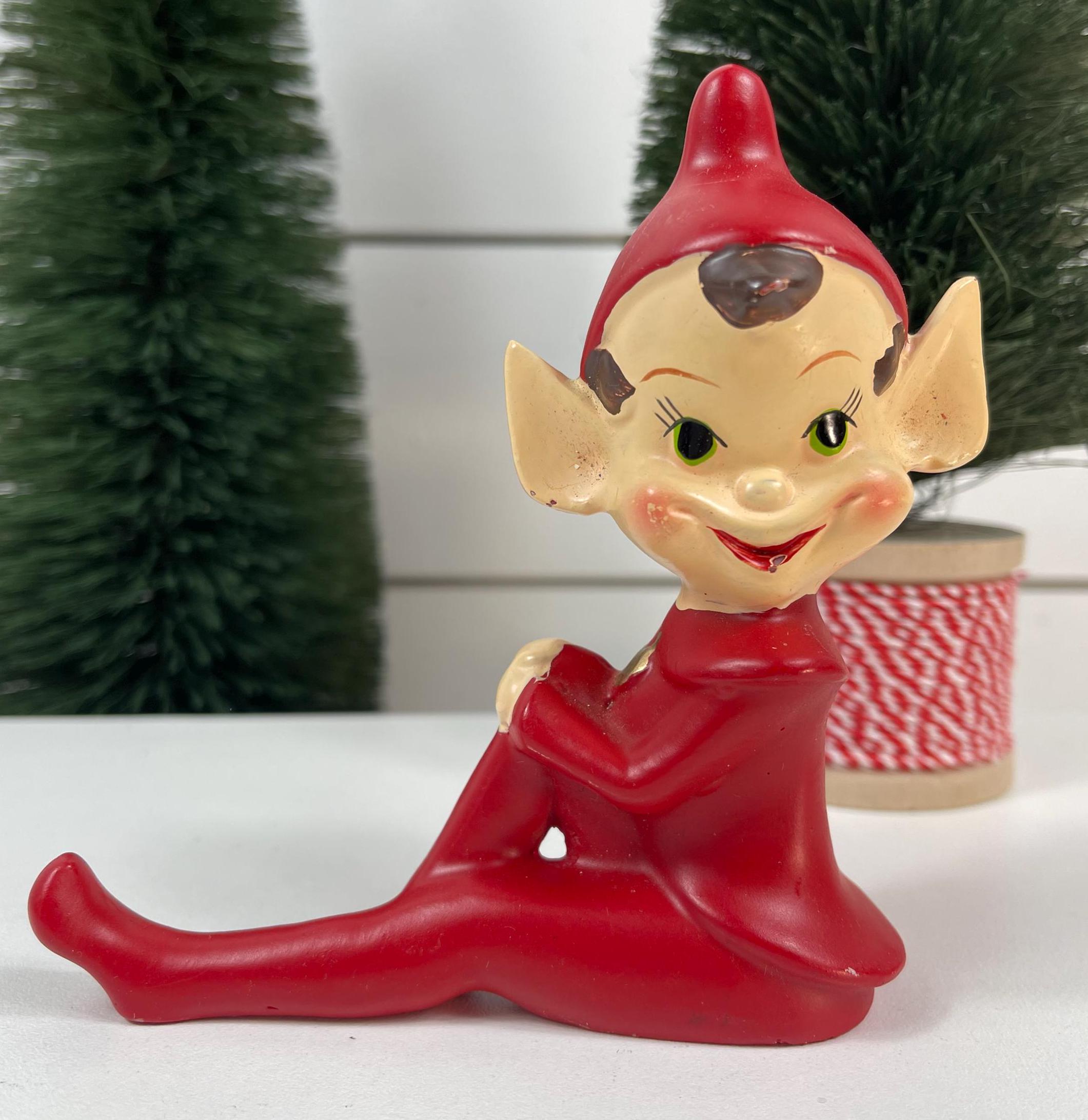 Vintage Pixie Elf Sitter by Primitives by Kathy - Etsy