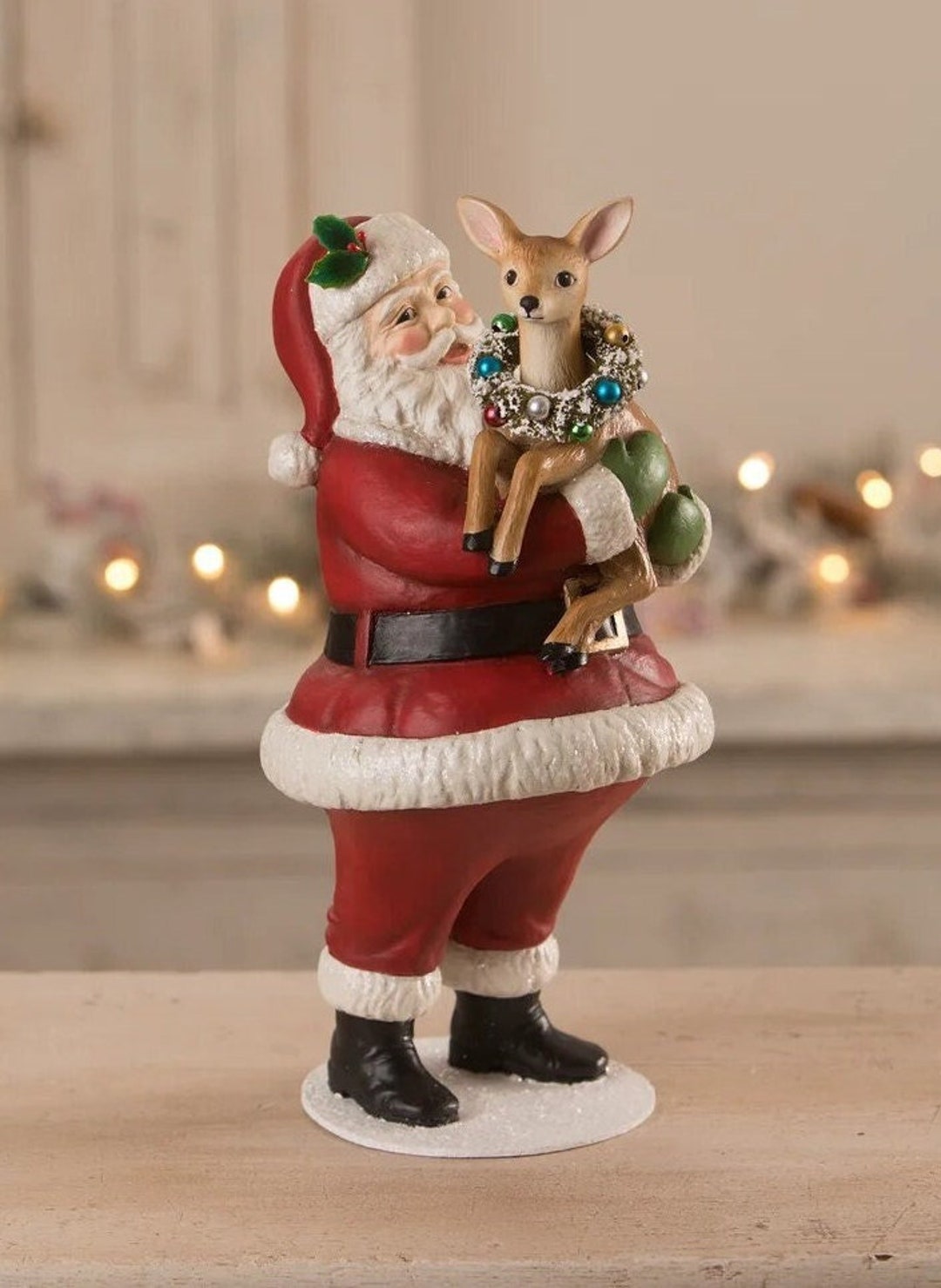 Santa's Best Friend by Bethany Lowe - Etsy