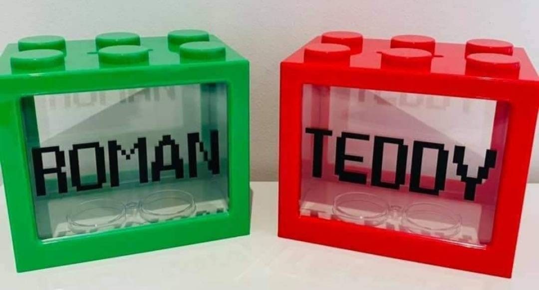 Lego money box personalised - Etsy.de
