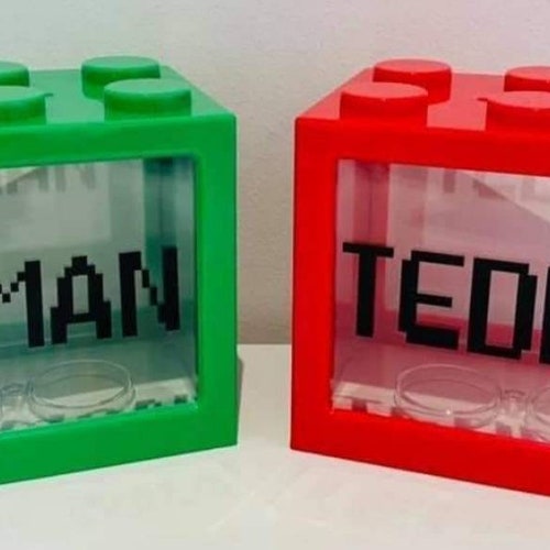 Brick Money Box // Personalised Money Box Piggy Bank Reward - Etsy