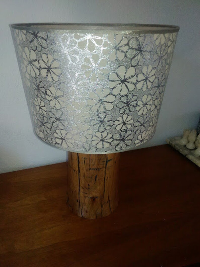 Table Desk Lamp Plum With Insect Boring and Paint - Etsy